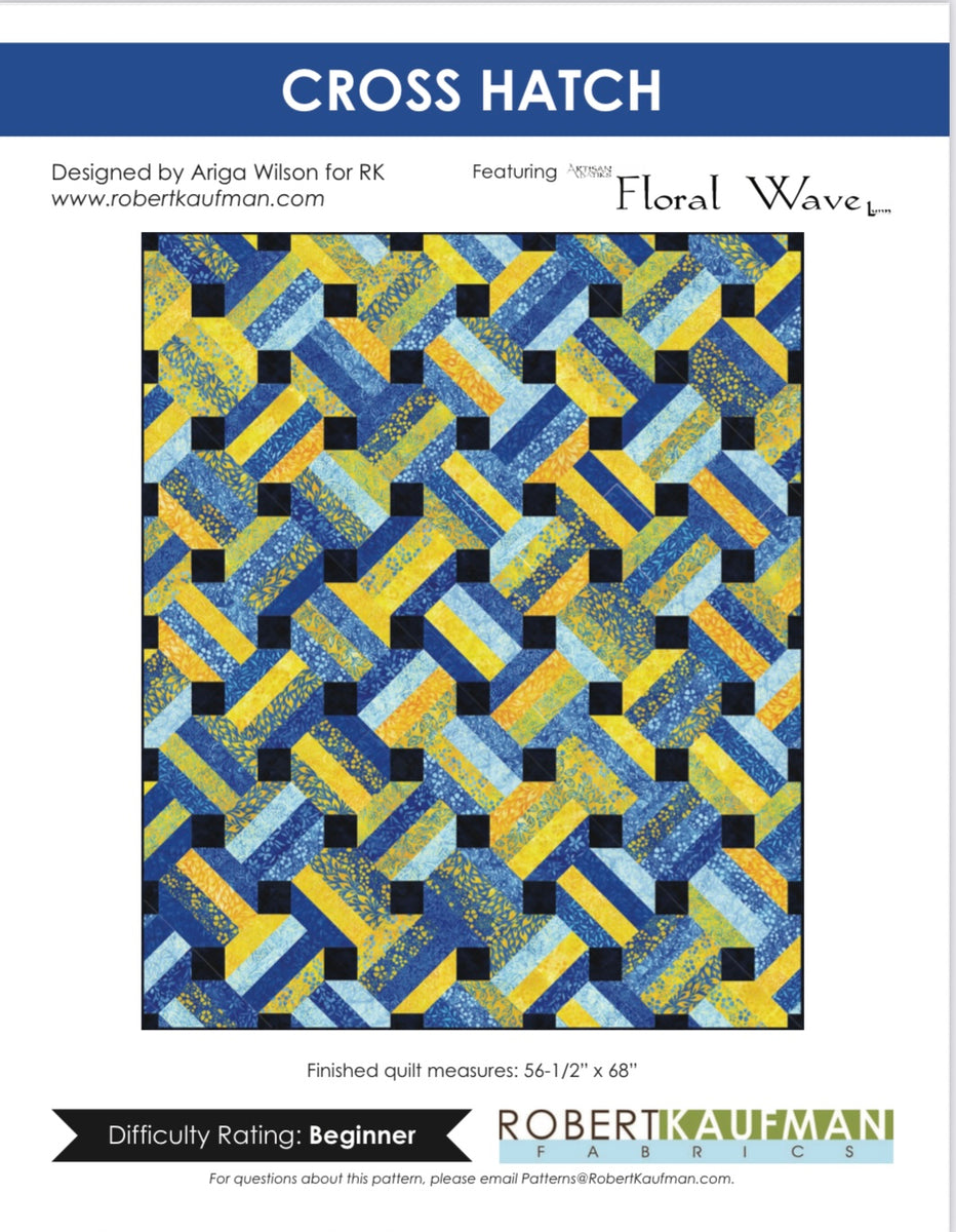 Free Quilt Pattern Cross Hatch – Half Moon Fabrics