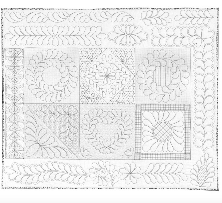 Pre-Printed Wholecloth Quilt Tops – Half Moon Fabrics